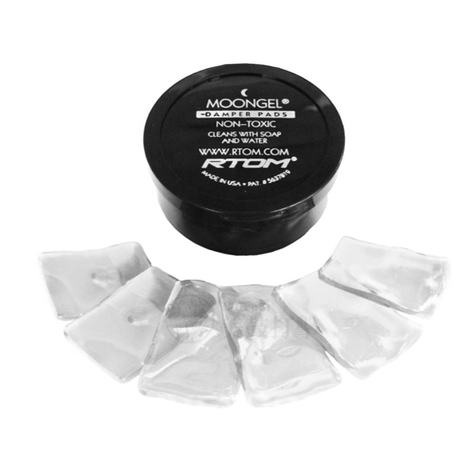 RTOM Moongel Damper Pad 透明六片裝鼓用吸音貼